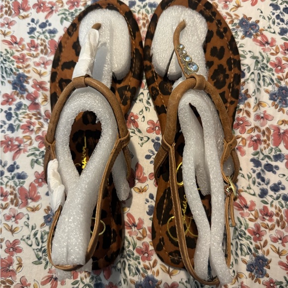 Jessica Simpson | Shoes | Jessica Simpson Leopard Print Sandals With ...